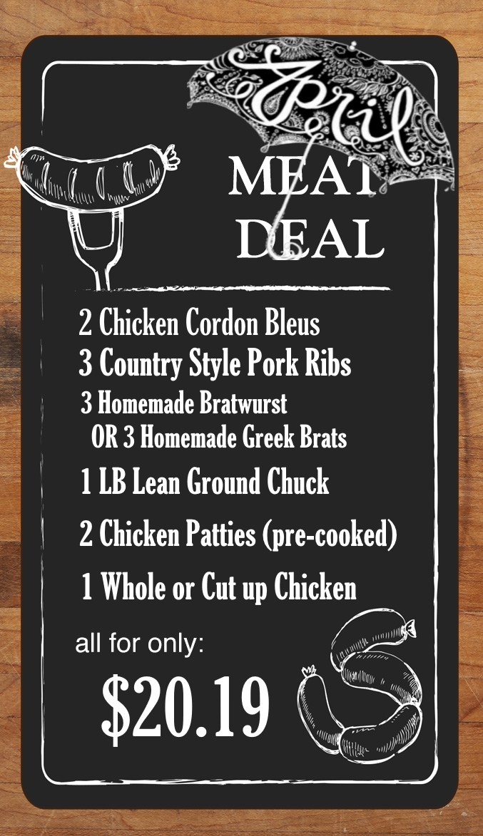 MEAT DEAL – April NO Layers