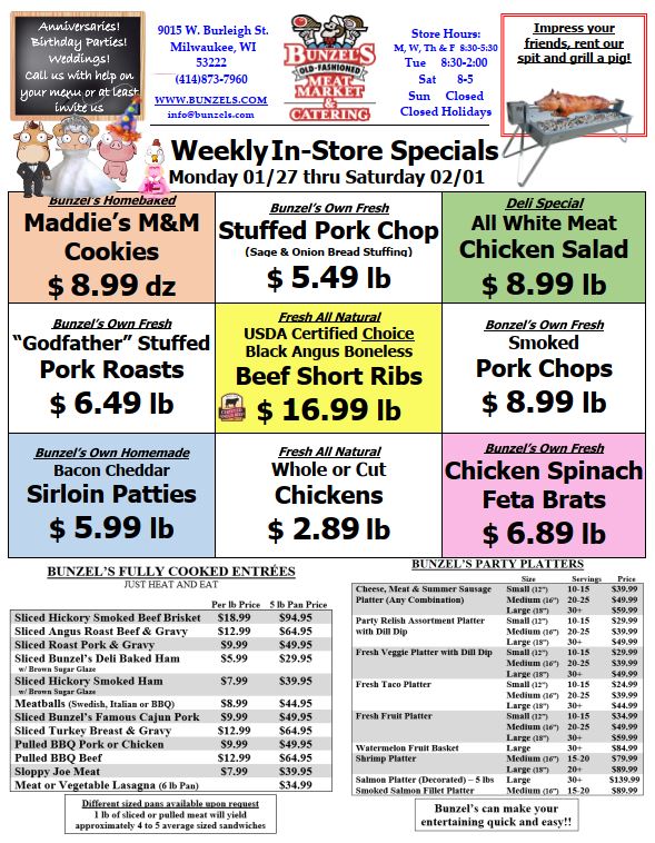 Weekly In-Store Flyer